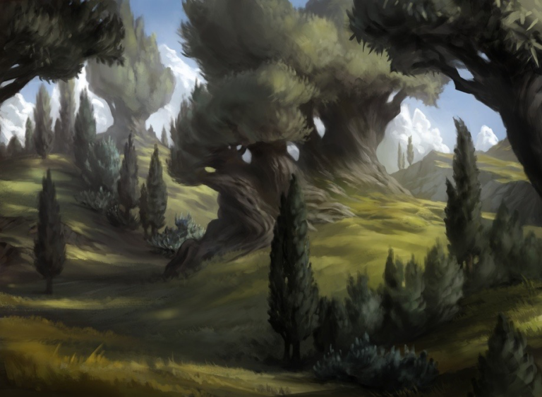 plane: theros « Basic Land Art